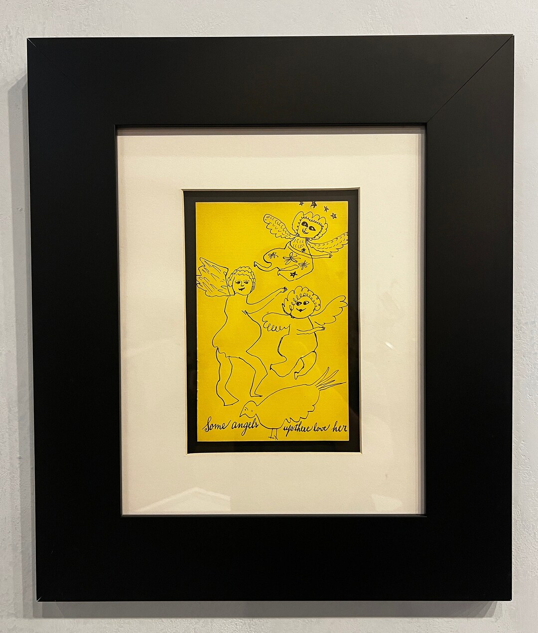Andy Warhol Original Lithograph From holy Cats 1954, some Angels up ...