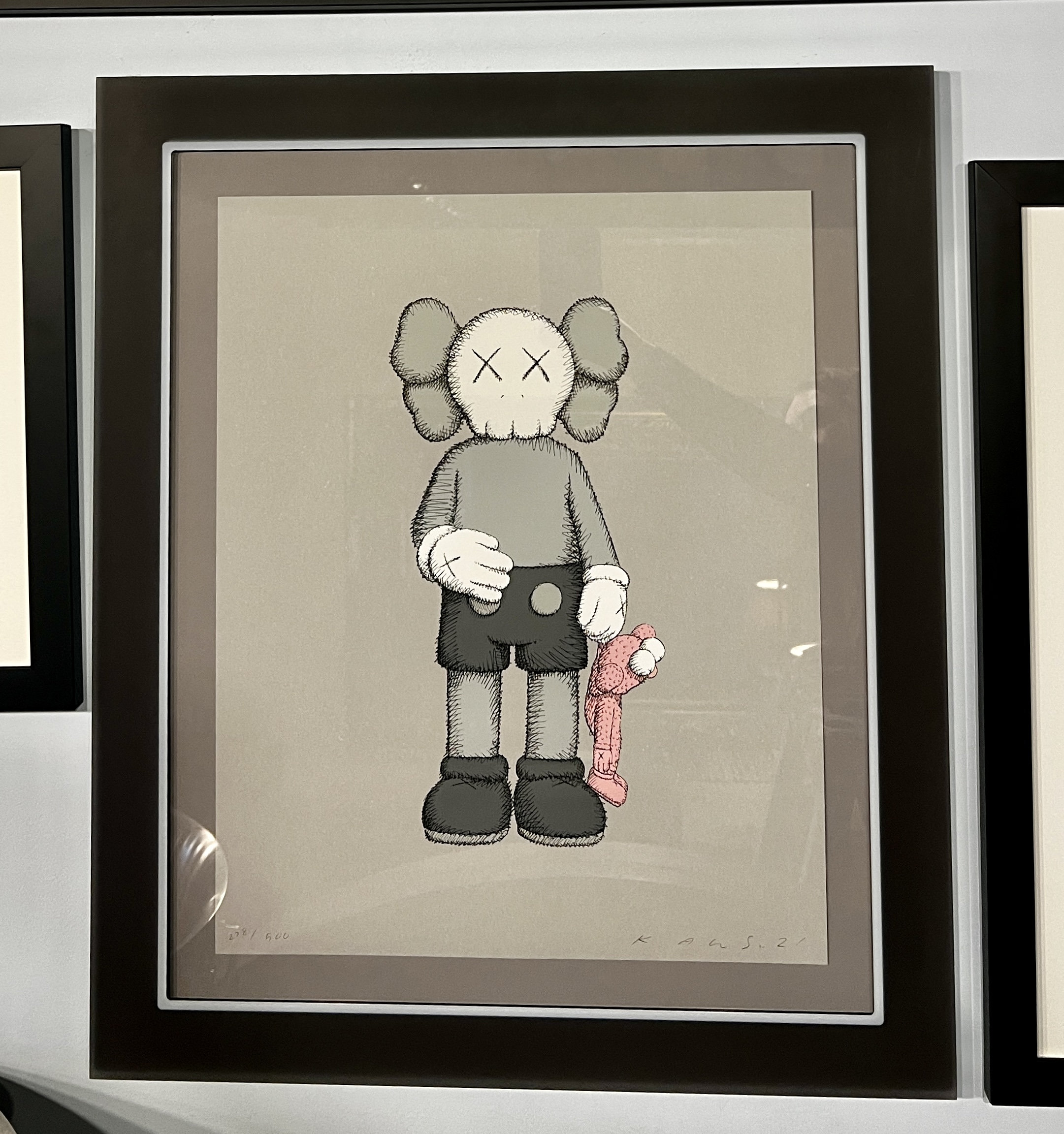 KAWS share Rare Limited Edition Framed Signed Lithograph, 2021, 16 X 20 ...