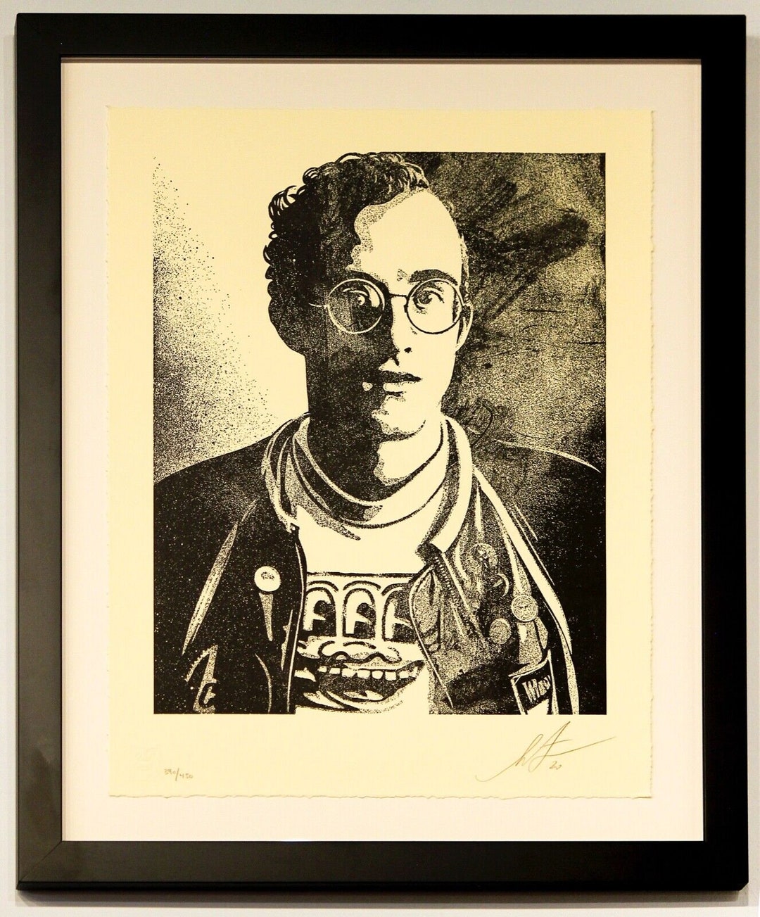 Shepard Fairey, "art is for Everybody" Keith Haring Print, 14.5" X 19 ...