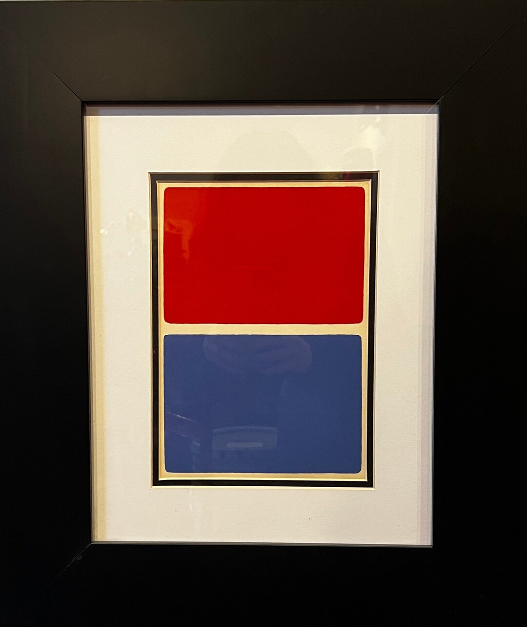 Original Ellsworth Kelly Blocks blue Over Red Rounded Rectangles 1966 ...