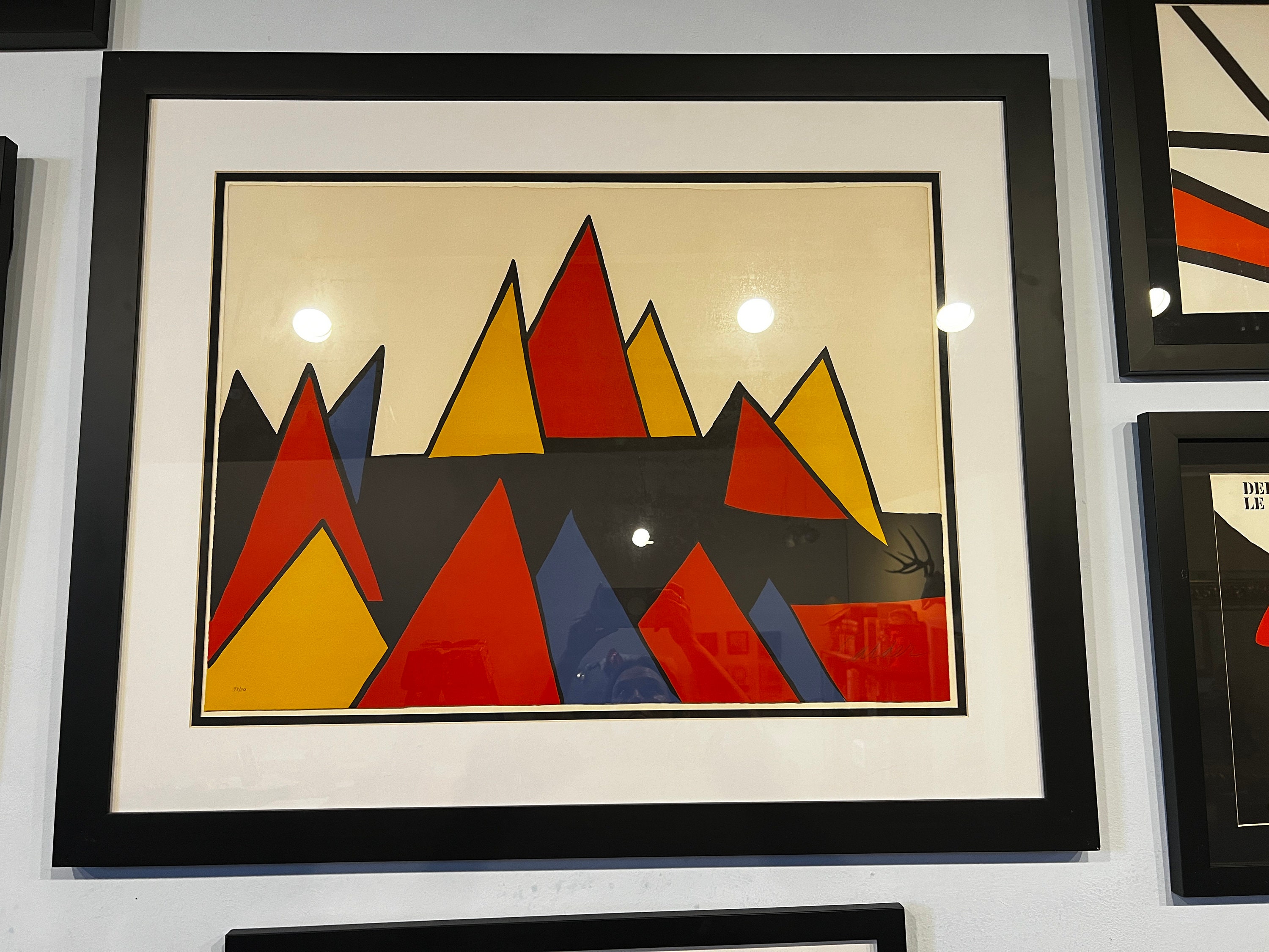 Red Pyramid by Alexander Calder 1970, 98 of 110, Hand Signed - Etsy