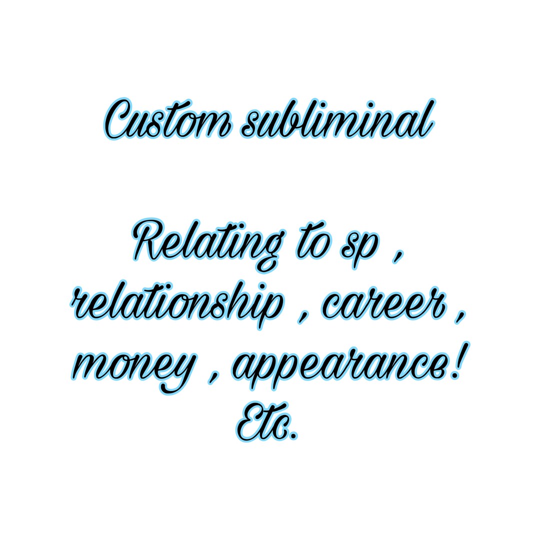 Custom Subliminal - Etsy