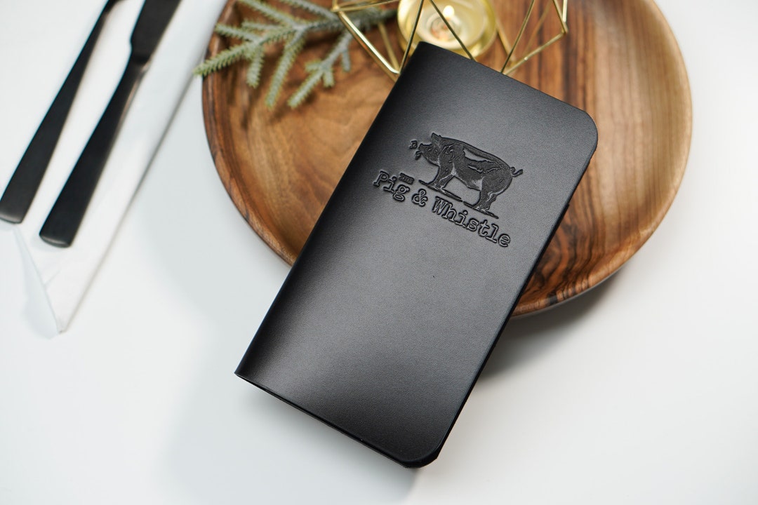Black Leather Bill Holder, Leather Check Holder, Leather Check Holder ...