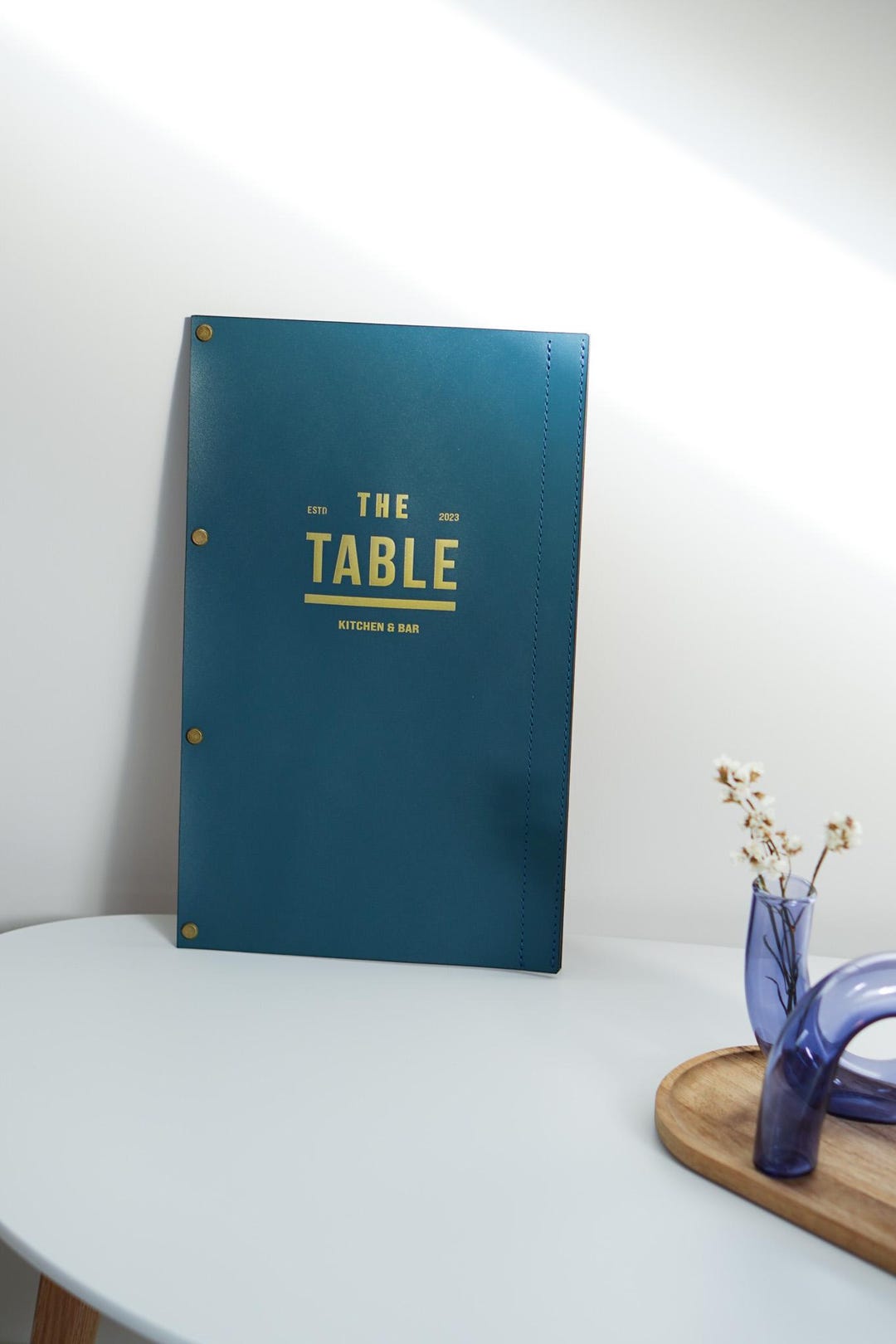 Leather Menu Board: A4/US Letter, Custom Restaurant Menu Cover - Etsy