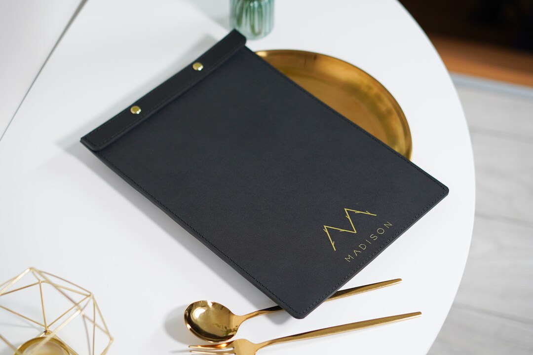 Menu Board, Leather Menu A4/US Letter, A5/US Half-letter, Leather Menu ...