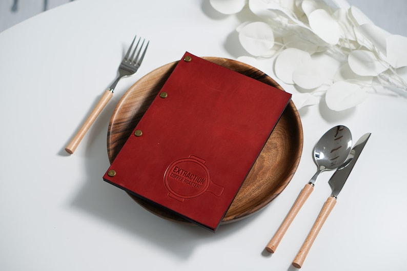 Menu Board, Leather Menu A5/US Half-letter, A4/US Letter, Leather Menu ...