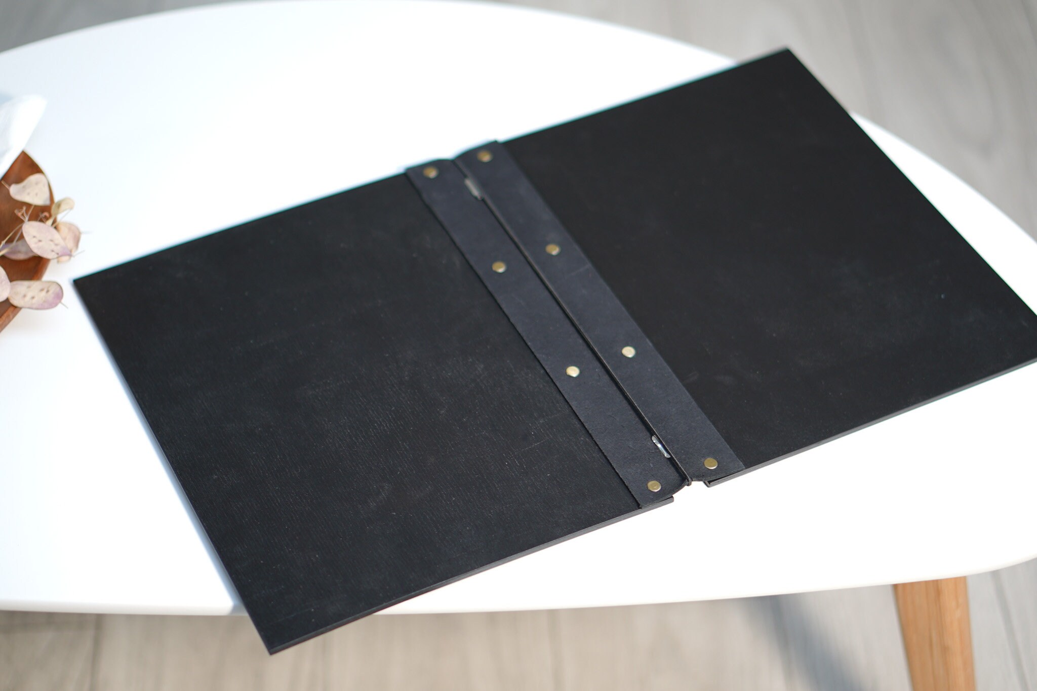 Wooden Menu, Leather Menu A4/US Letter, A5/US Half-letter, Leather Menu ...