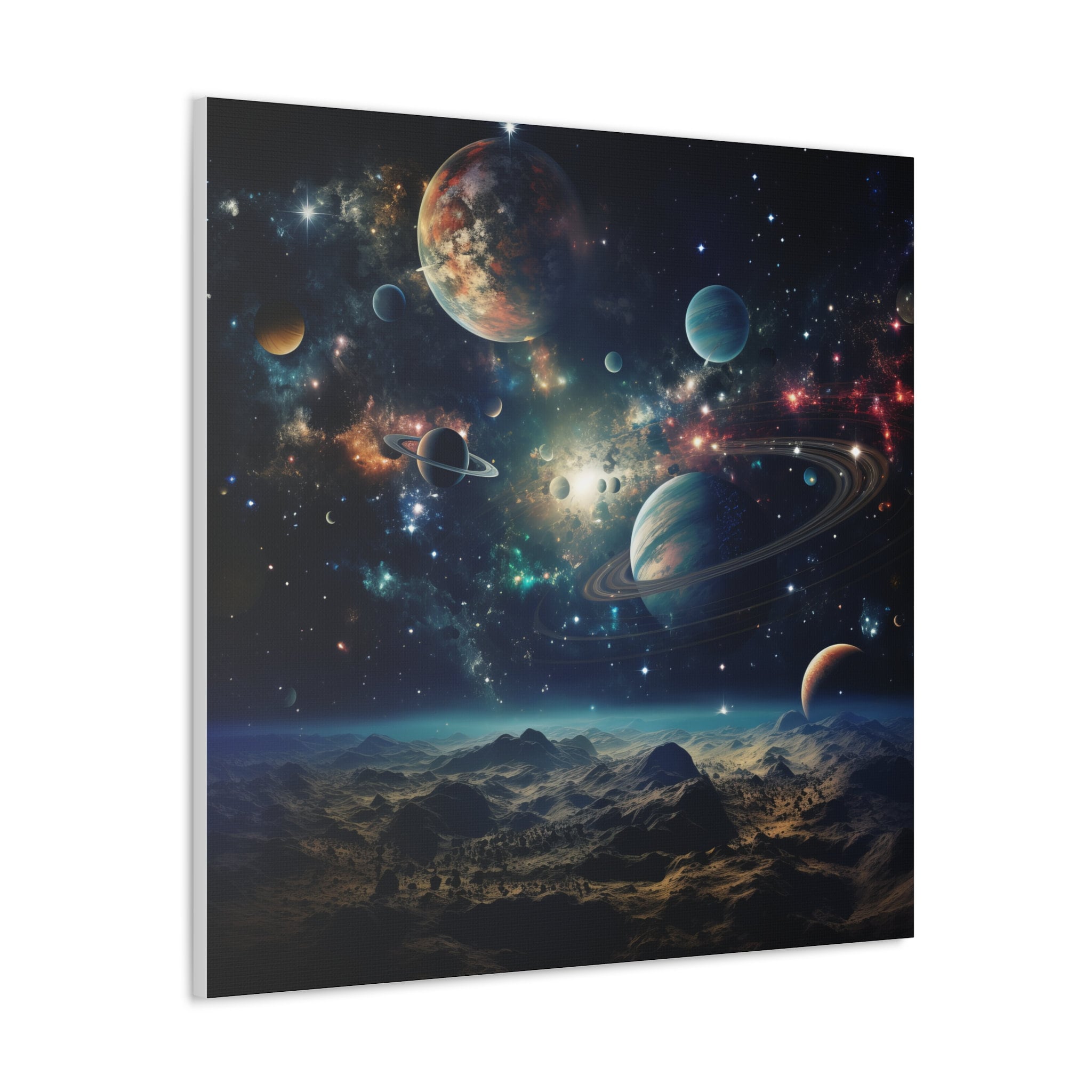 Space Canvas Art, Universe Canvas Art, Planet Galaxy, Canvas Wall Art ...