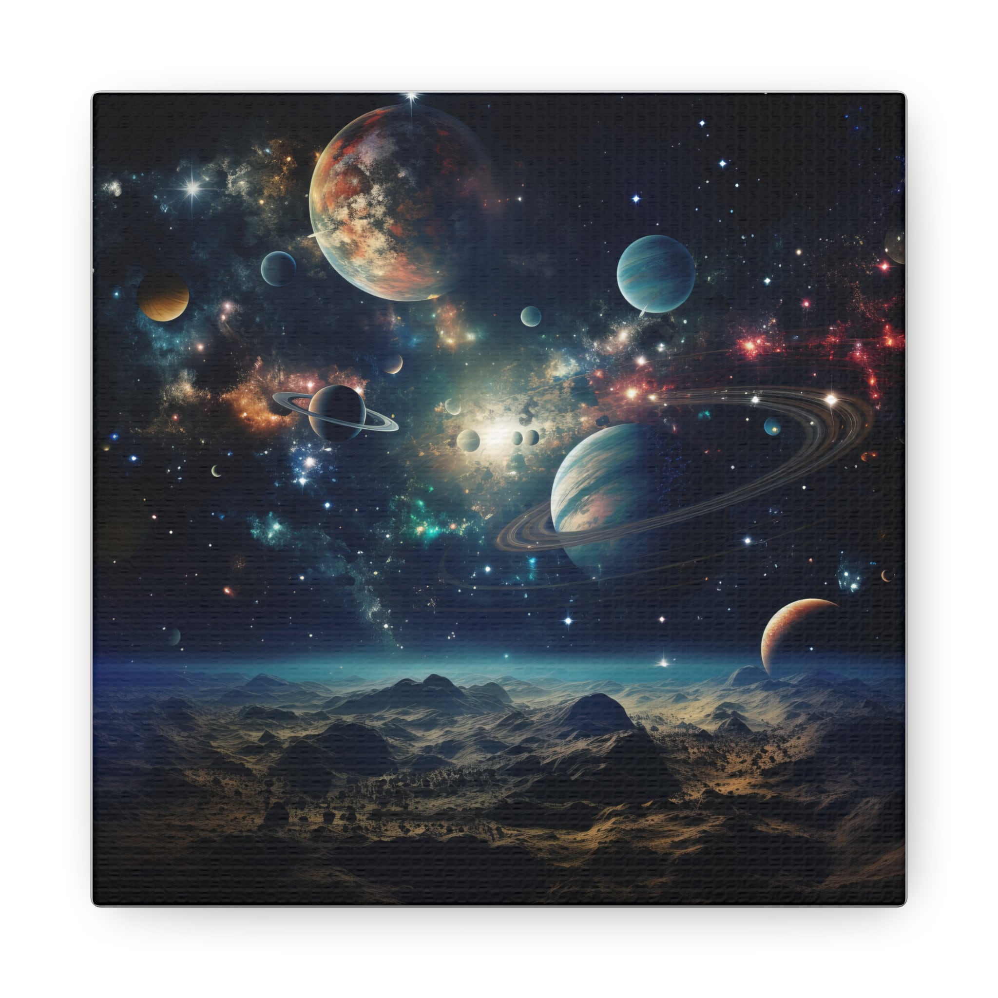 Space Canvas Art, Universe Canvas Art, Planet Galaxy, Canvas Wall Art ...