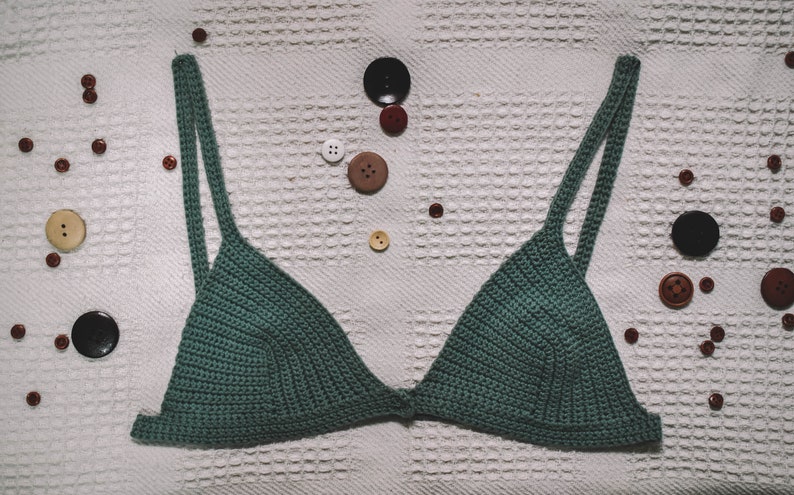 Super Easy Crochet Pattern the Button Bra Beginner's Friendly, All ...