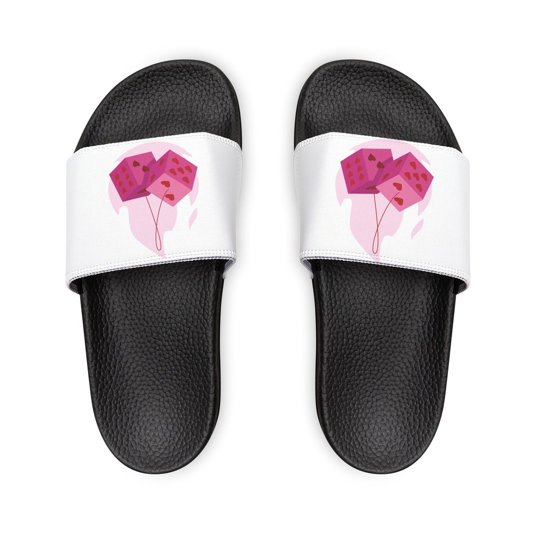 Personalized Women's Pink Dice Removable-strap Sandals Stylish ...