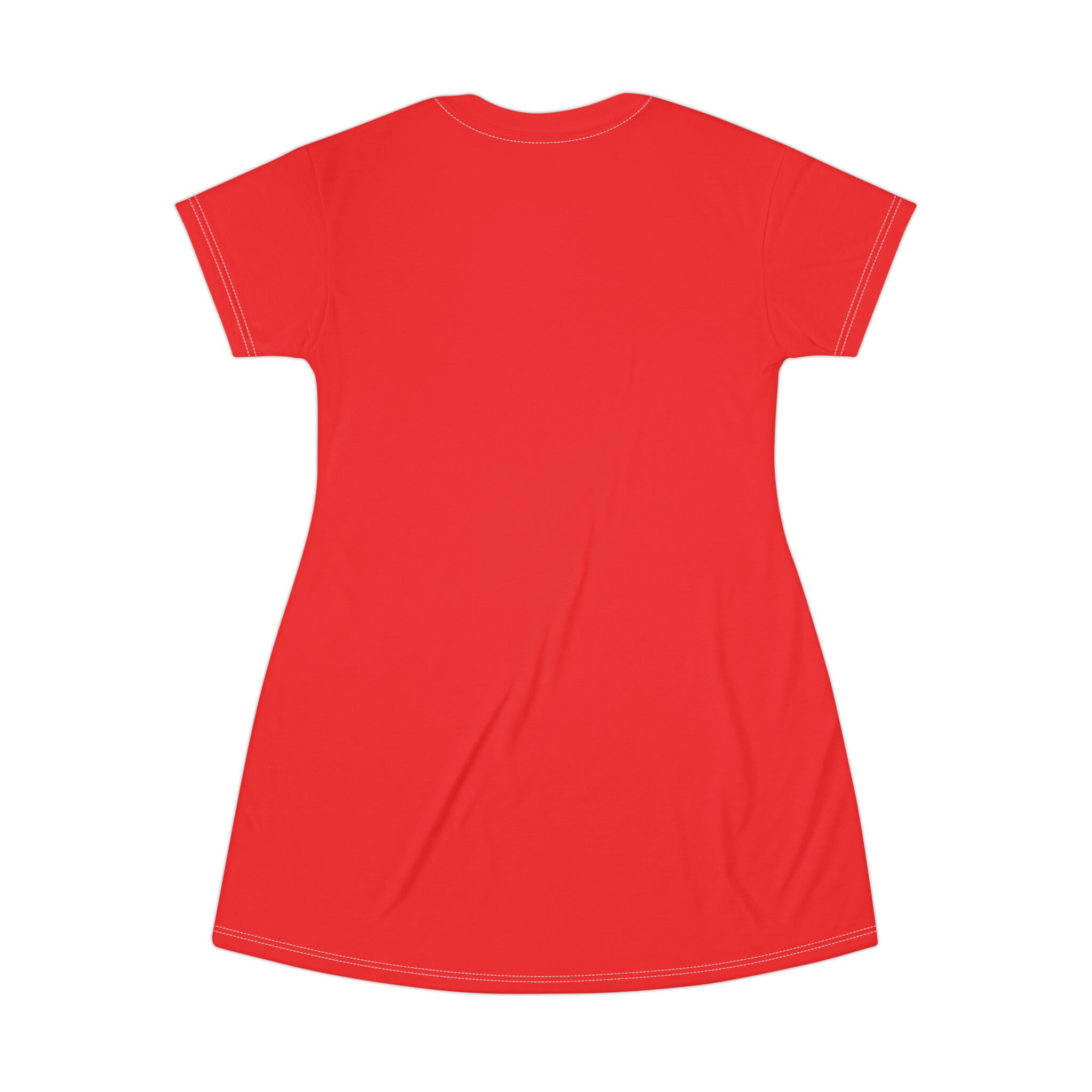 T-shirt Dress, Red T-shirt Dress, T-shirt Dress, Women's T-shirt Dress ...