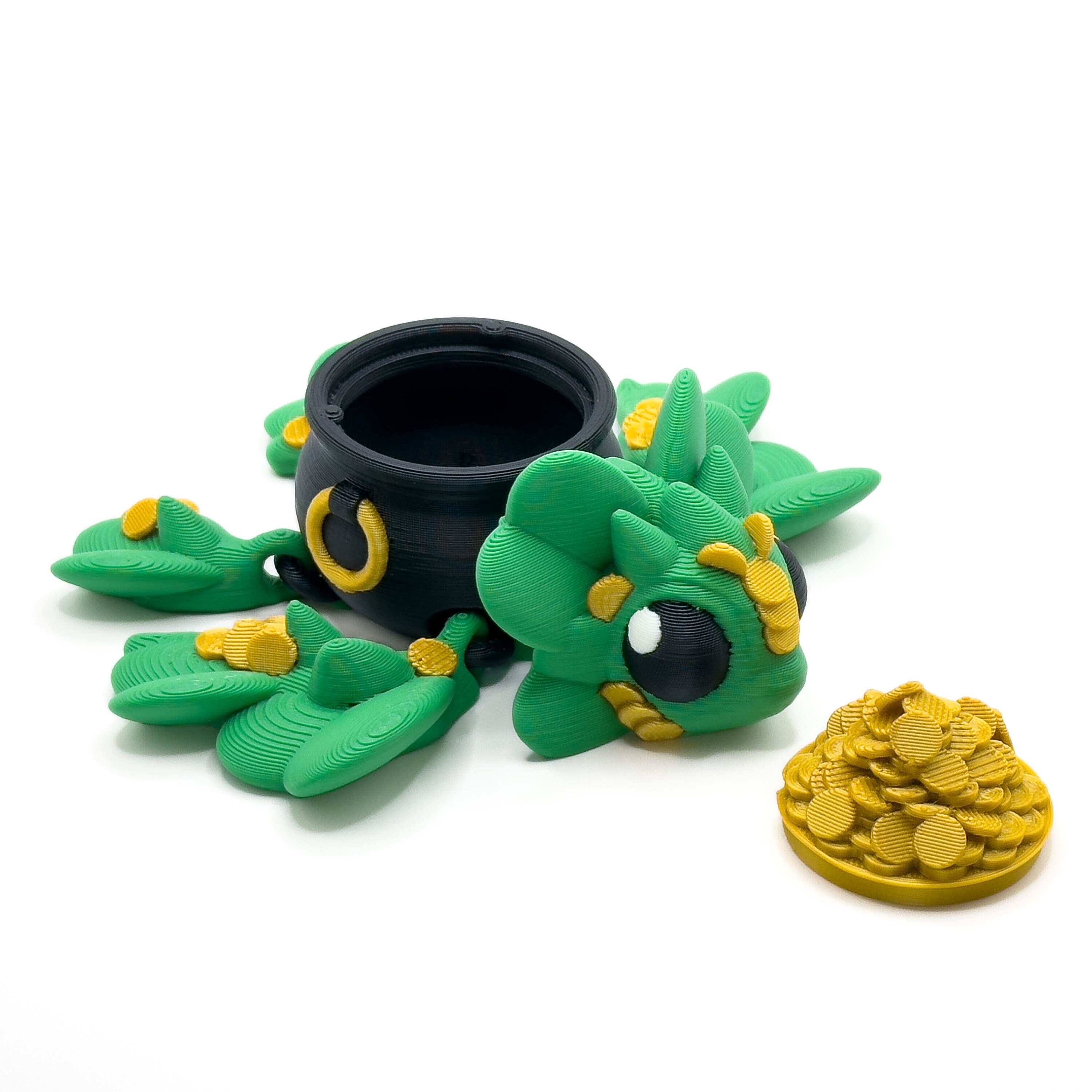 Lucky Turtle - 3D Printed, Articulated St. Patrick's Day Turtle - Etsy