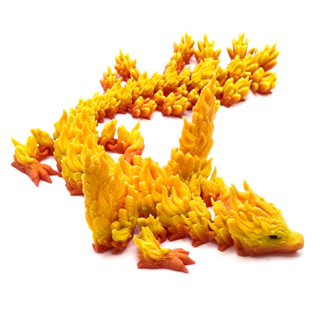 Phoenix Dragon - 3D Printed, Articulated Dragon - Etsy