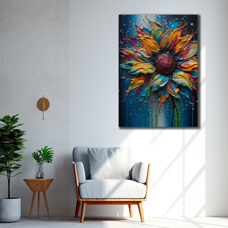 Sunflower Canvas - Etsy
