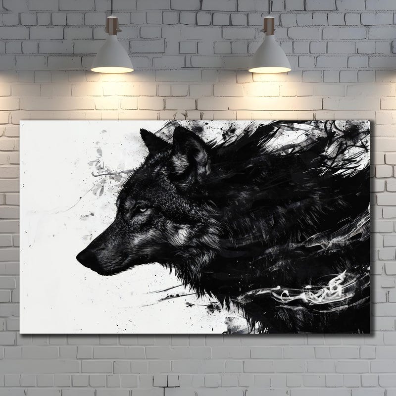 Wolf Poster - Etsy
