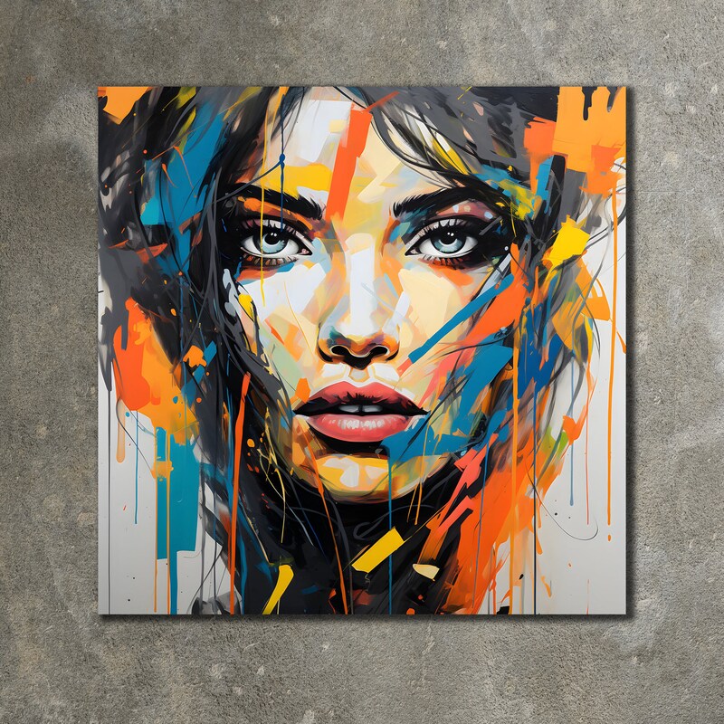 Colorful Face - Etsy