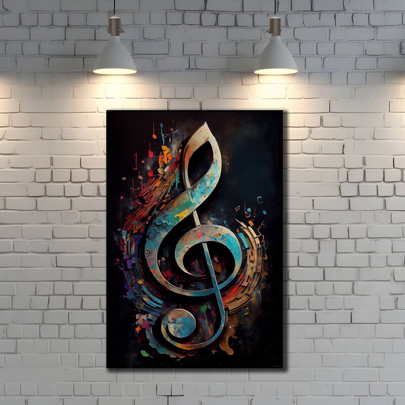 Music Note Wall Art - Etsy