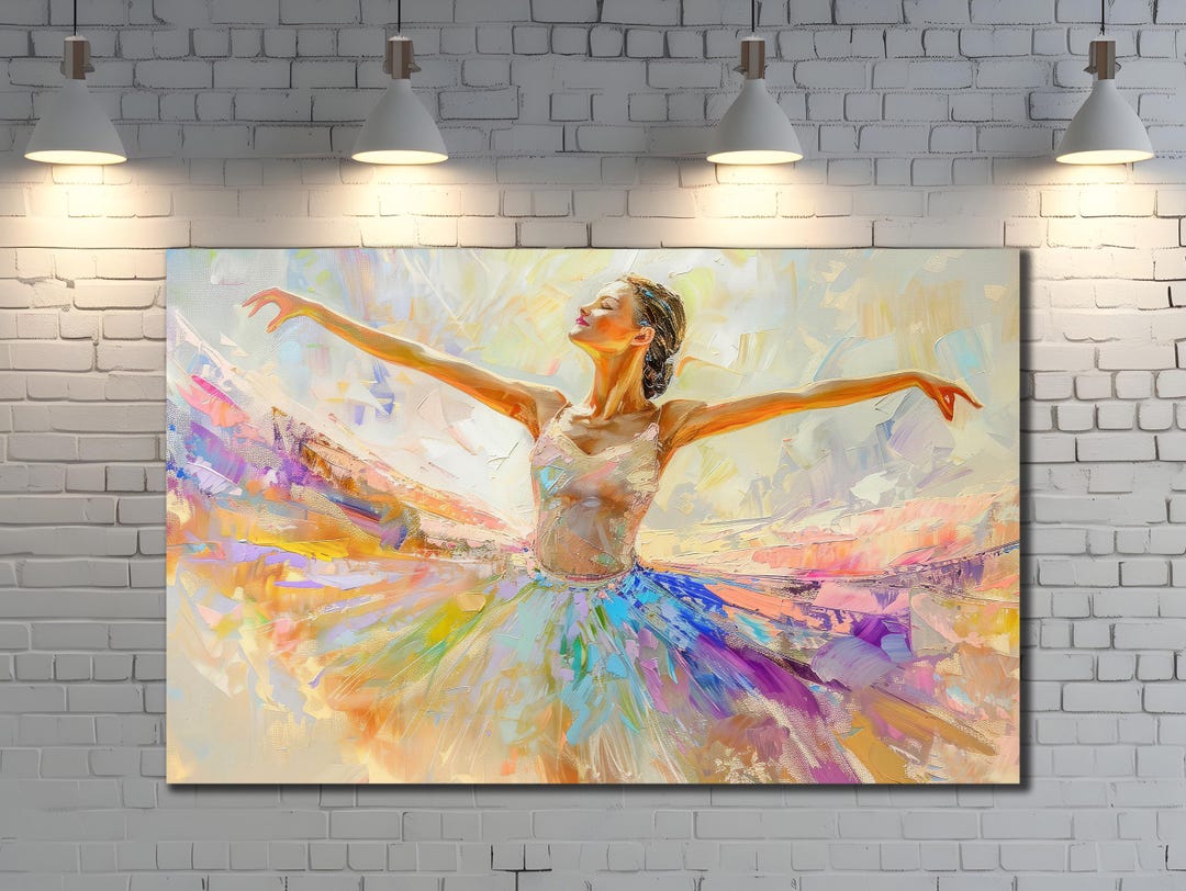 Ballerina Canvas Print: Dancer Wall Art - Etsy