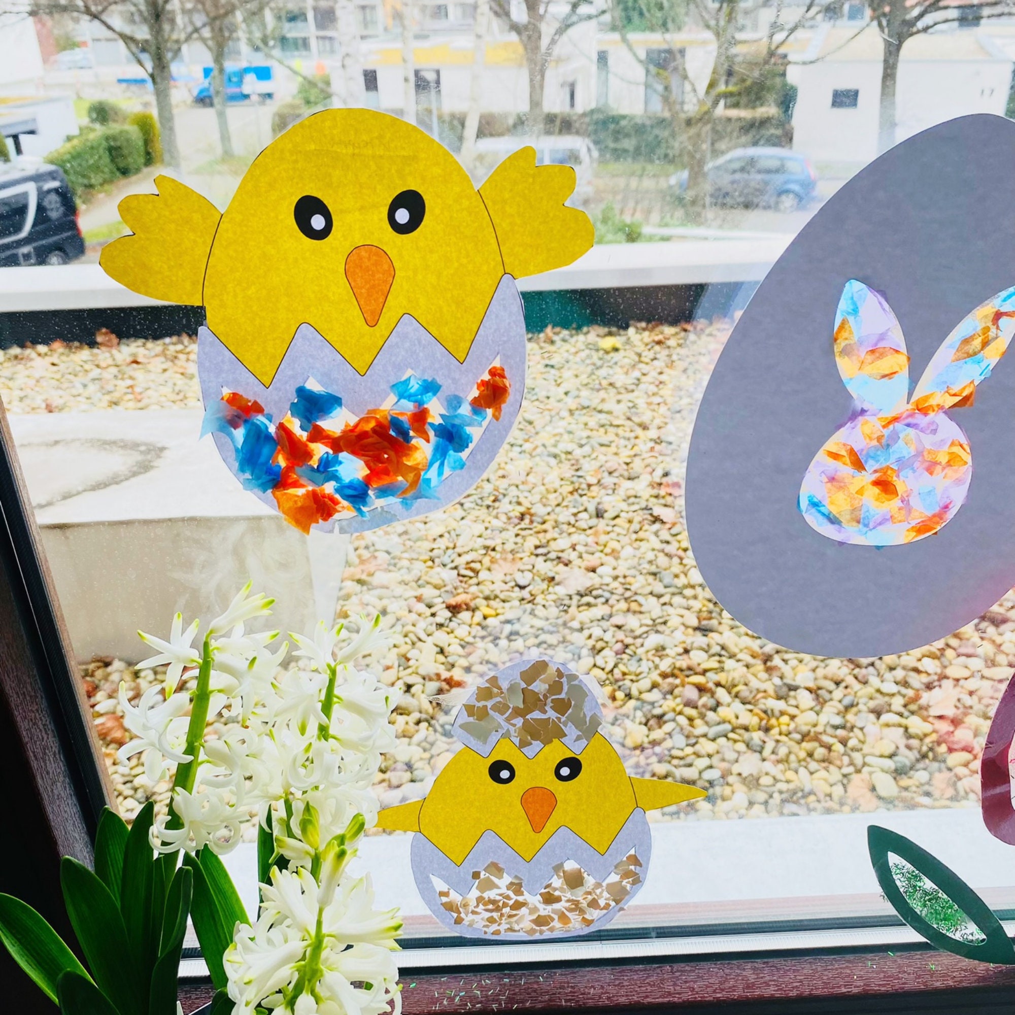 Chick as a Window Picture or Easter Picture Craft Template for Download ...