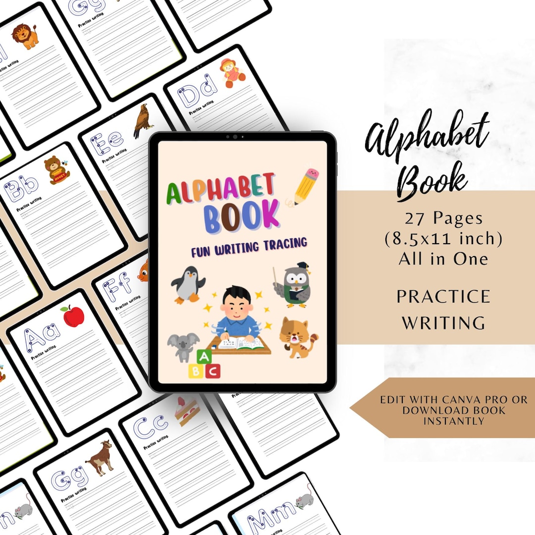 Printable ABC Tracing Book for Kids | Homeschool Alphabet Practice ...