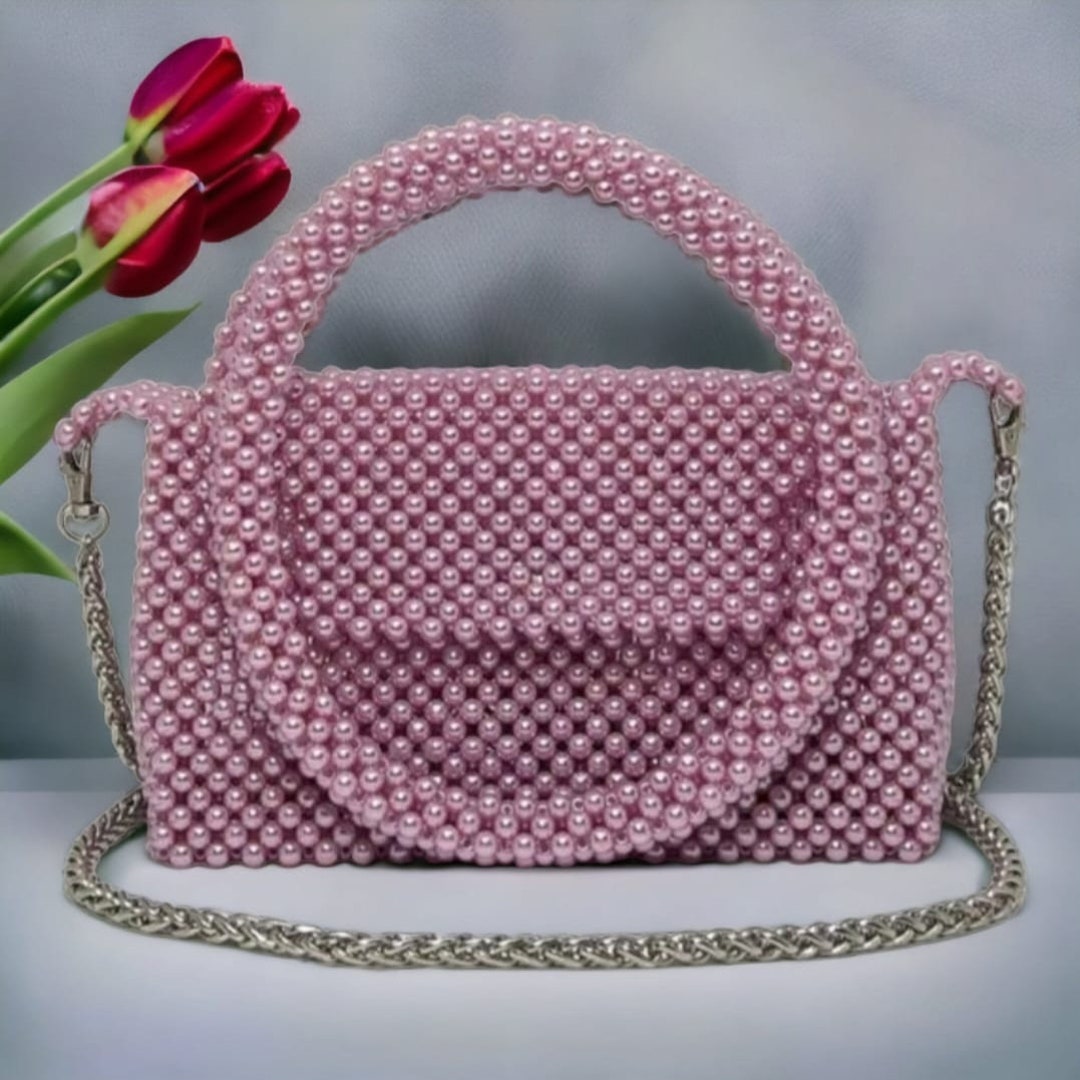 Сумка из жемчужных бусин - Etsy