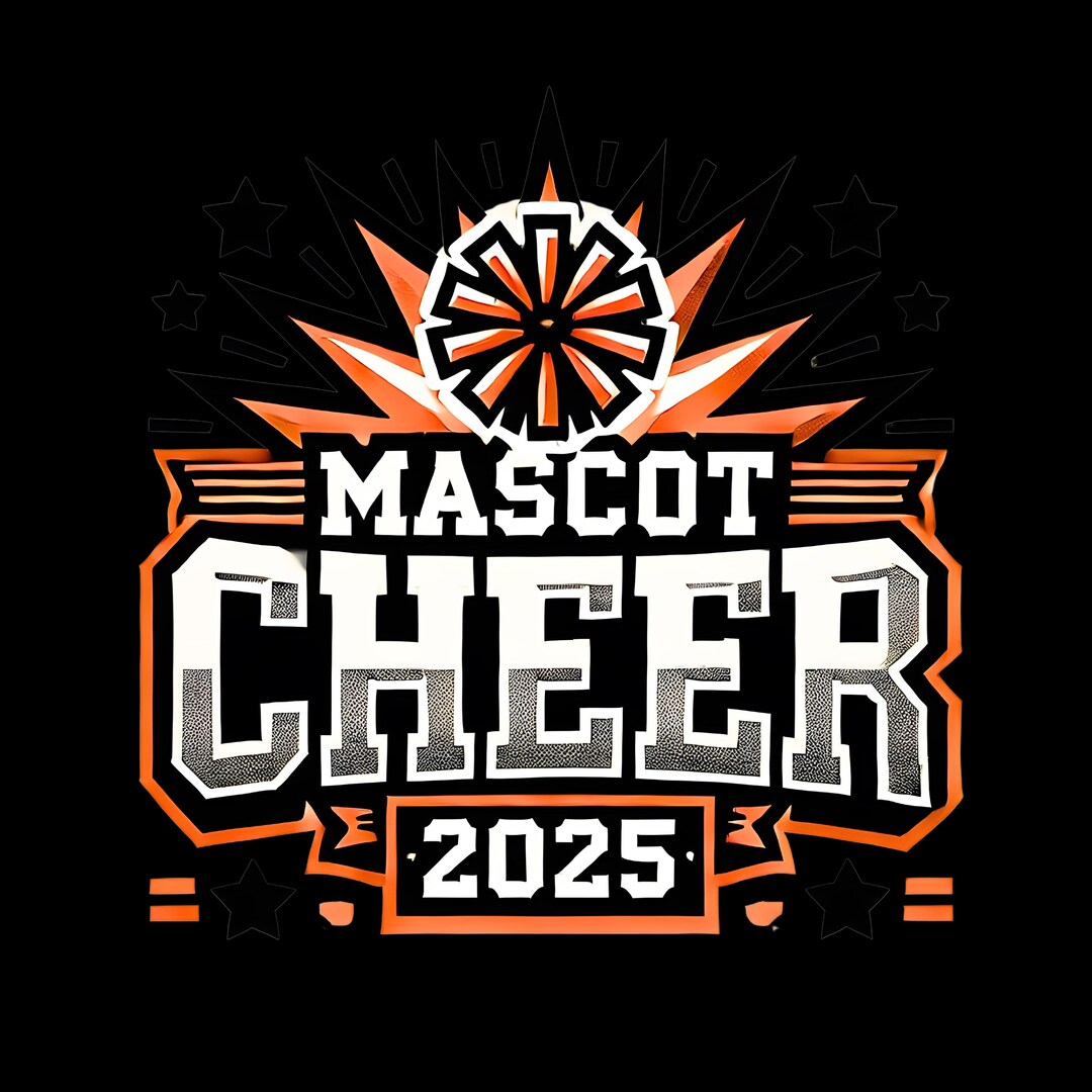 Dynamic Mascot Cheer 2025 Clipart for Instant Download Bold and Modern ...