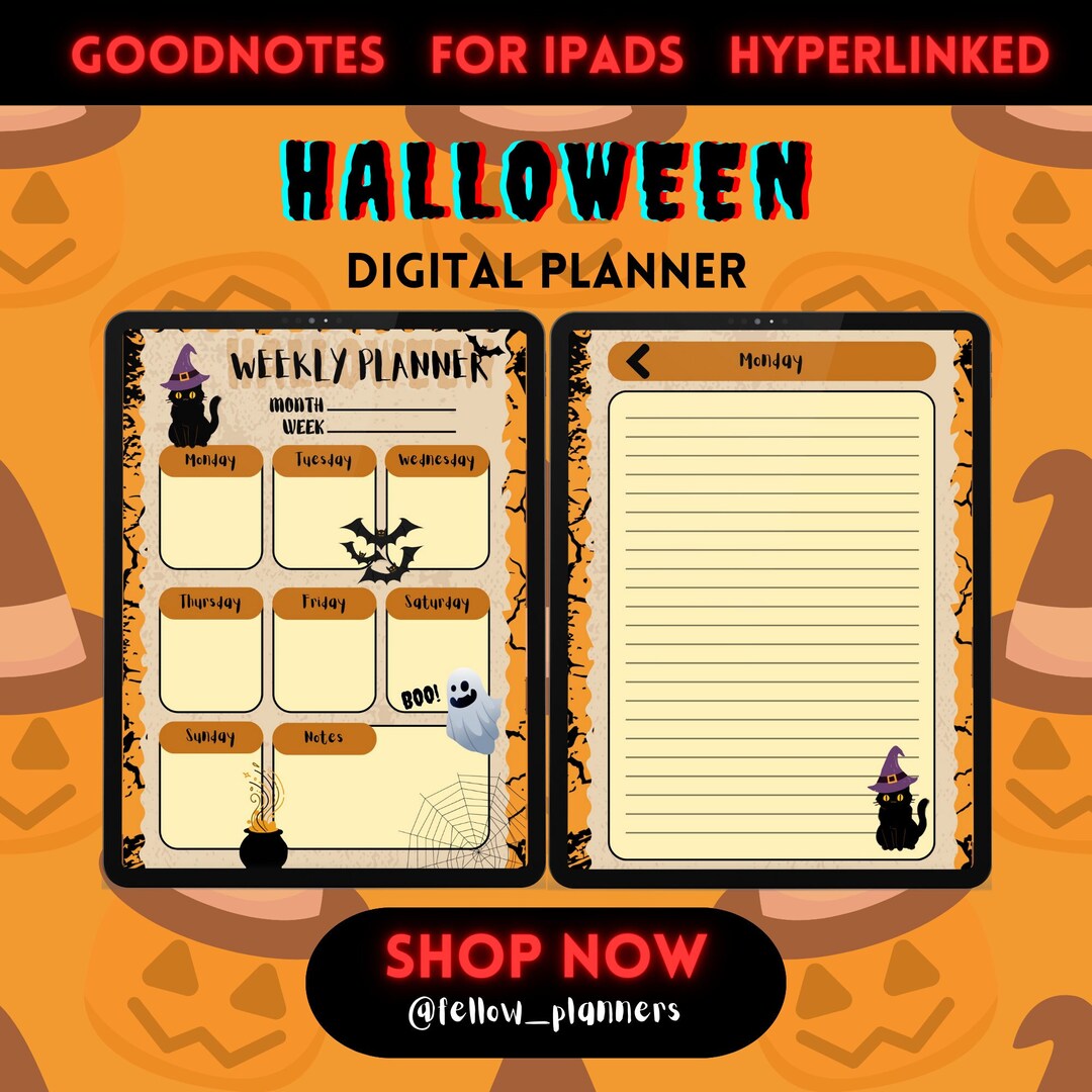 Halloween Weekly Planner - Etsy