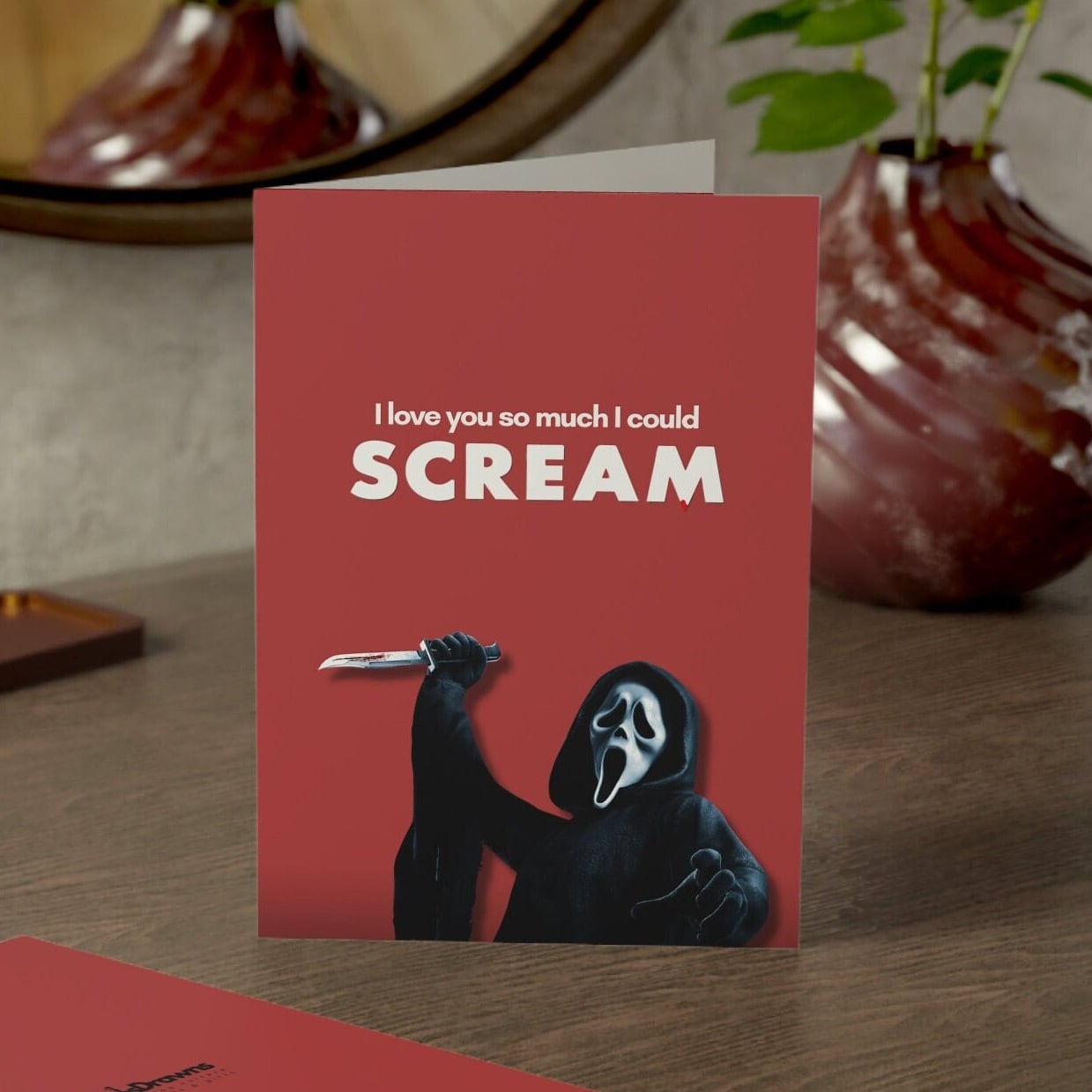 Scream Movie Valentines Day Card Funny Greeting Cards Horror Valentines