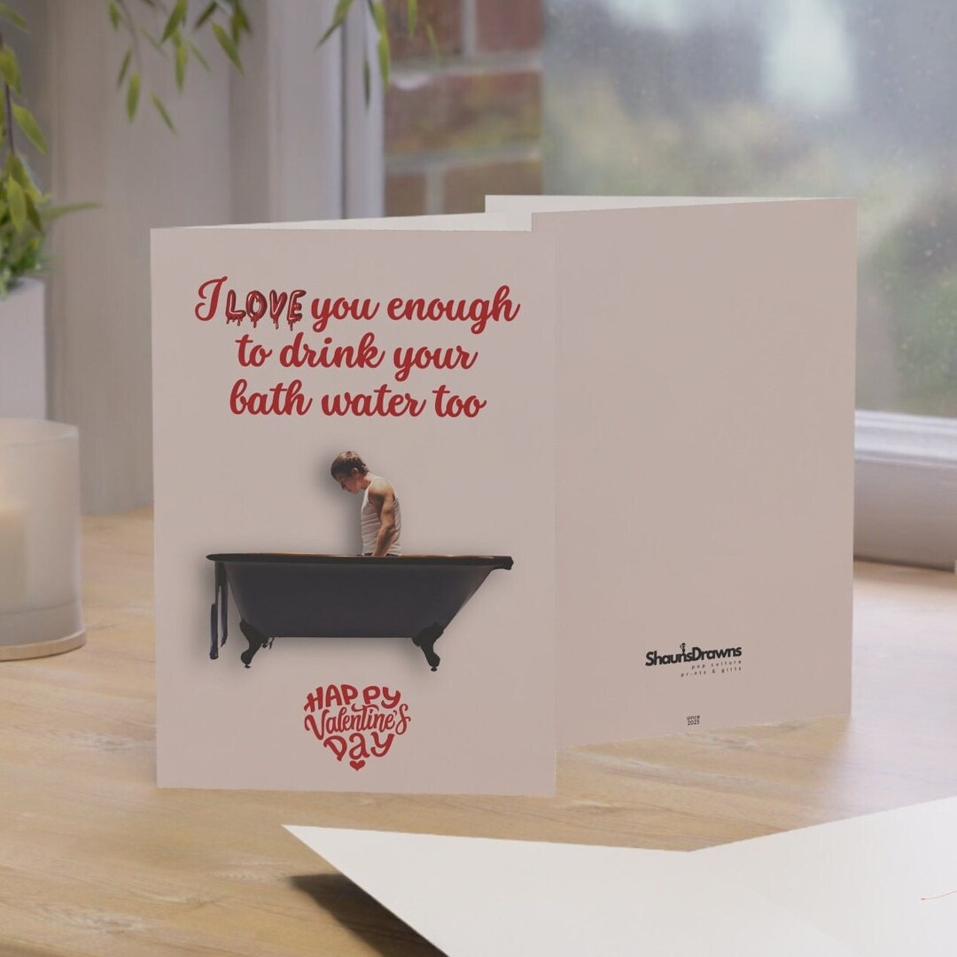 Saltburn Movie Valentines Day Card Barry Keoghan, Jacob Elordi Print ...