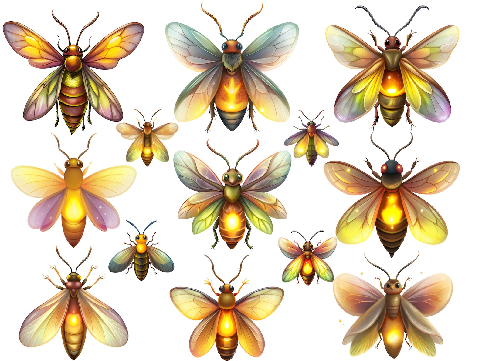Firefly Clipart, Firefly Art, Firefly Decal, Firefly Stickers, Magical ...