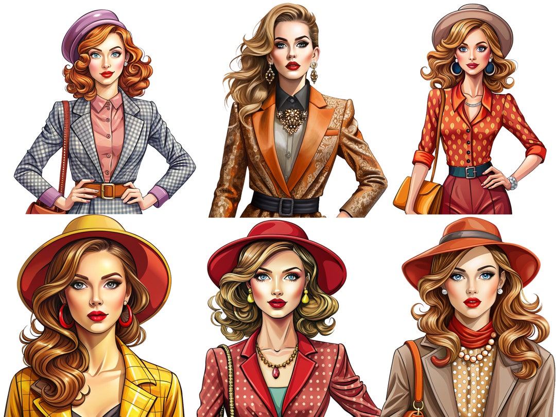 Fashion Girl Clipart. Fashion Clipart. Beautiful Girls Clipart ...