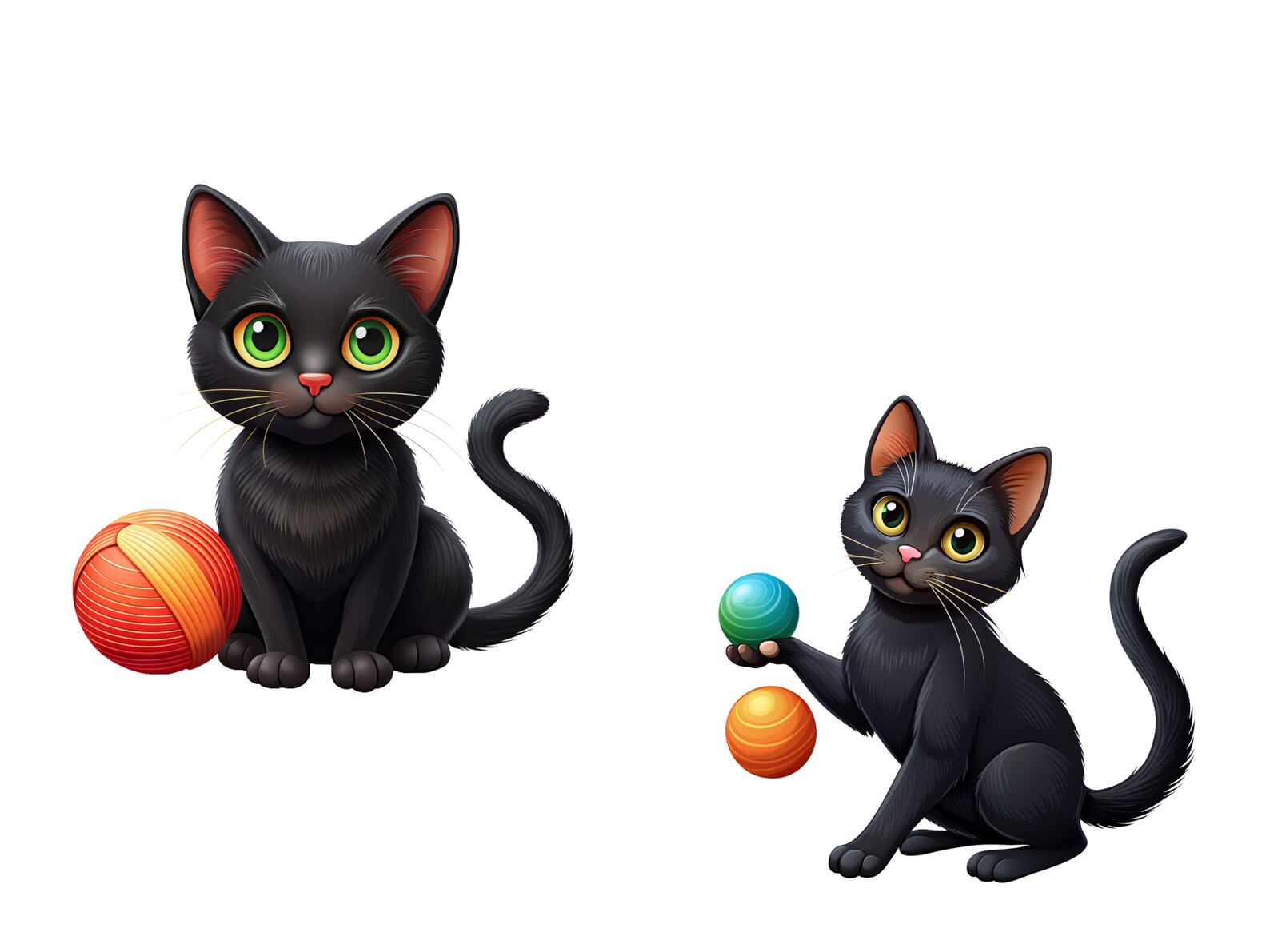 Clipart Cats, Black Cat Clipart, Cute Kitten Clipart, Kittens Clipart ...