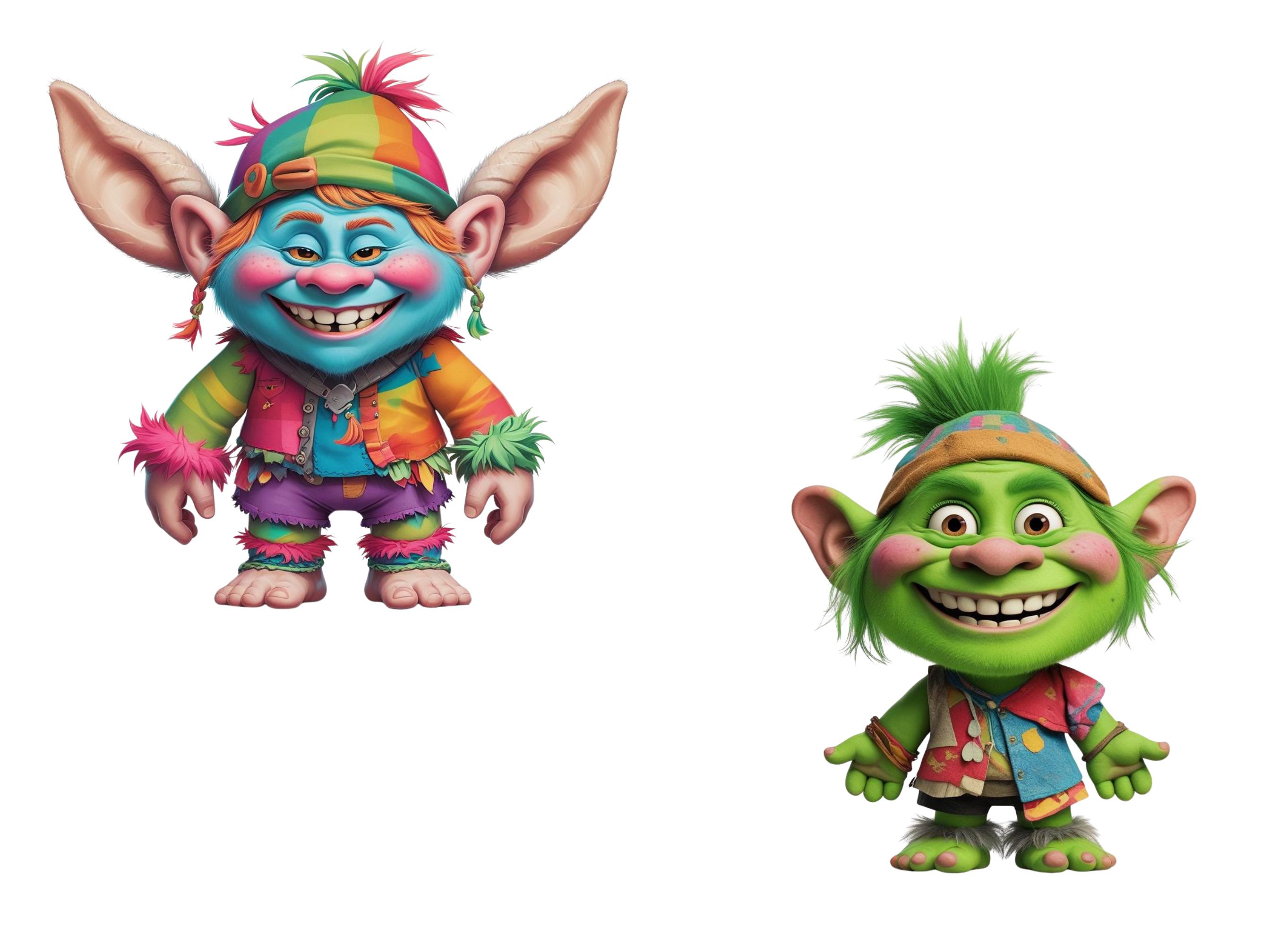 Troll Clipart, Playful PNG Graphics (digital Download 20 Pngs - Etsy