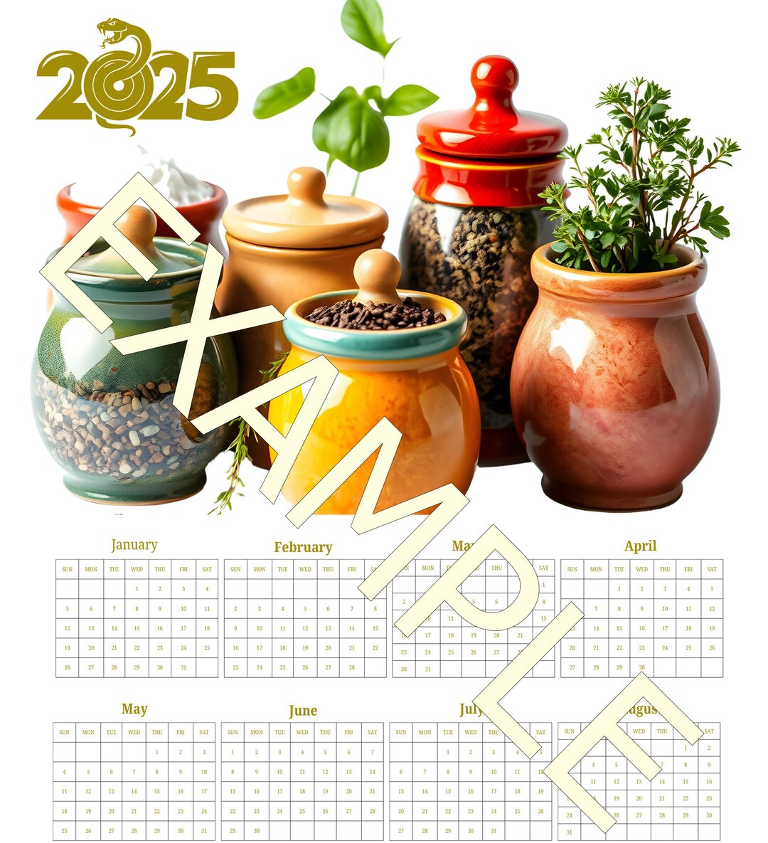 Kitchen Calendar 2025, Vertical Calendar, Wall Calendar 2025, Calendar ...
