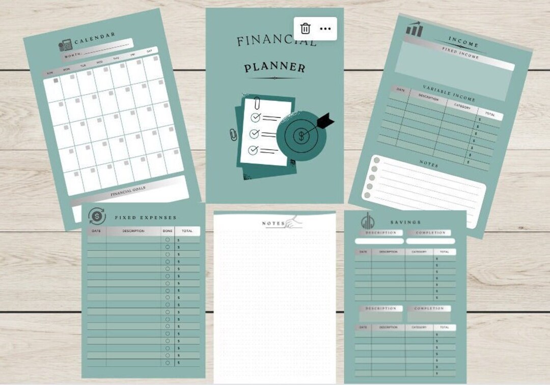 Printable Financial Planner: Biweekly Budget, Monthly Expense Tracker ...