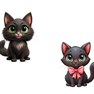 Clipart Cats, Black Cat Clipart, Cute Kitten Clipart, Kittens Clipart ...