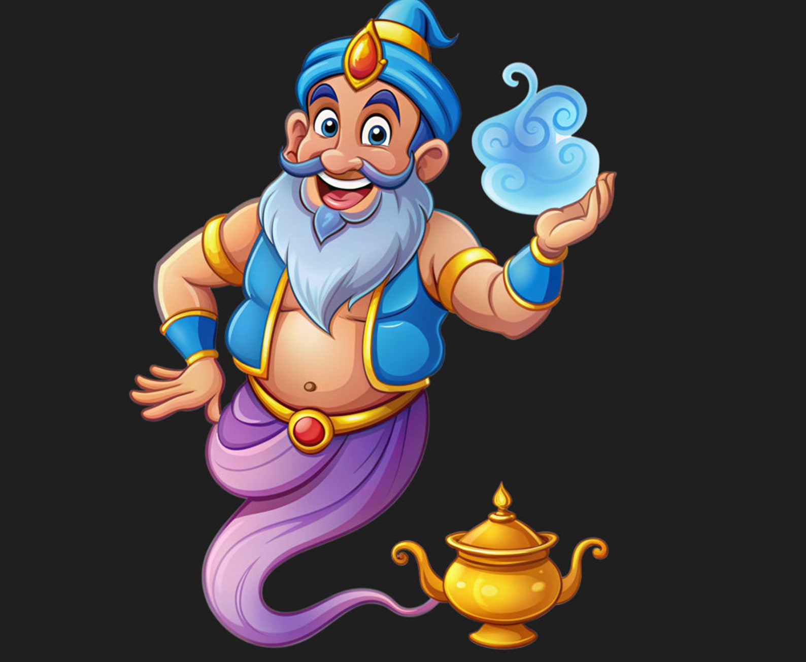 Aladdin Genie Set 20 PNG, Genie Clipart, Mystical Clipart, Genie Lamp, Fantasy Clipart, Genie ...