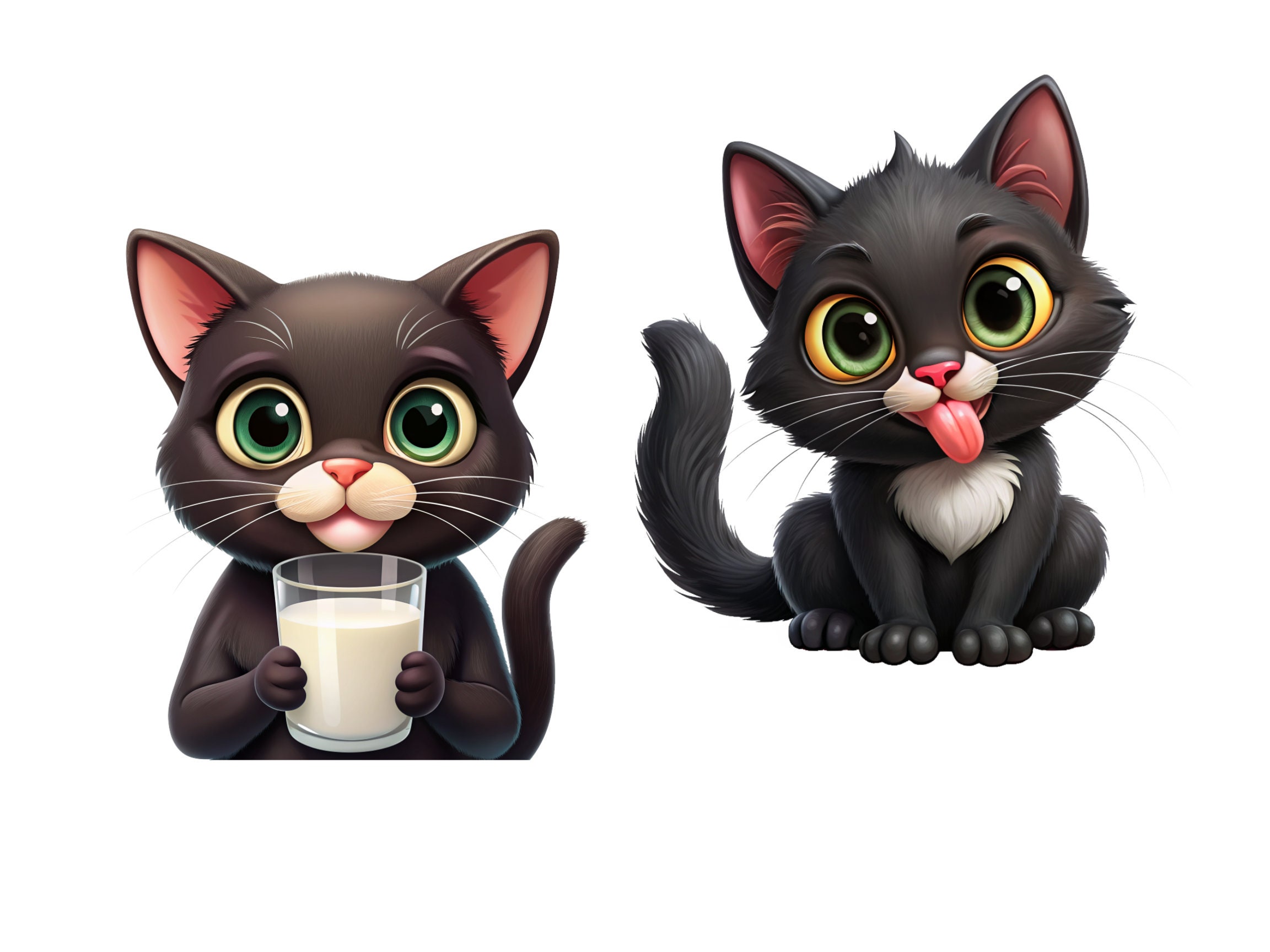 Clipart Cats, Black Cat Clipart, Cute Kitten Clipart, Kittens Clipart ...