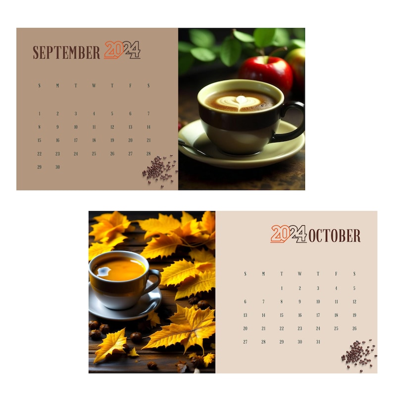 Coffee Calendar 2024. Сoffee Poster. Сoffee Advent Calendar. Wall ...