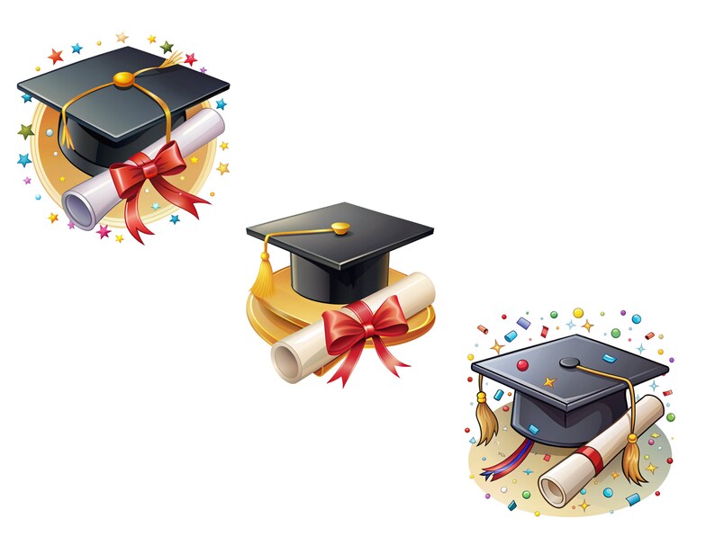 Graduation Clipart. Graduation Cap Clipart. Graduate PNG. Clipart ...