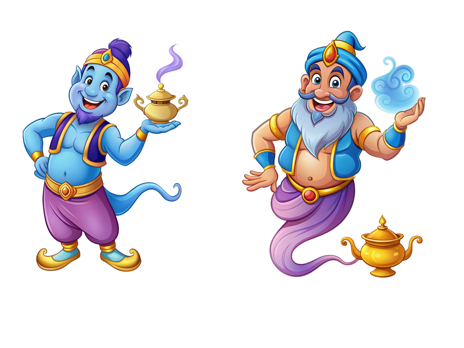 Aladdin Genie Set 20 PNG, Genie Clipart, Mystical Clipart, Genie Lamp, Fantasy Clipart, Genie ...