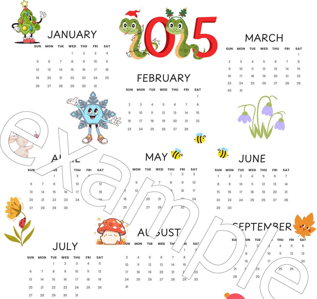 Lucky Calendar, Calendar 2025, Desk Calendar, Family Calendar, Yearly ...