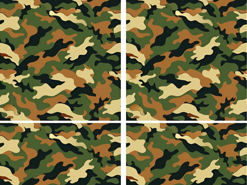 Army Digital Paper, Camouflage Pattern, Military Pack, Seamless ...