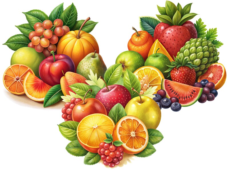 Fruits Clipart 20 PNG, Gardening Clipart, Apple Clipart, Watermelon ...