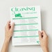 Cleaning Checklist, Chore Chart, Home Cleaning Checklist, Weekly ...