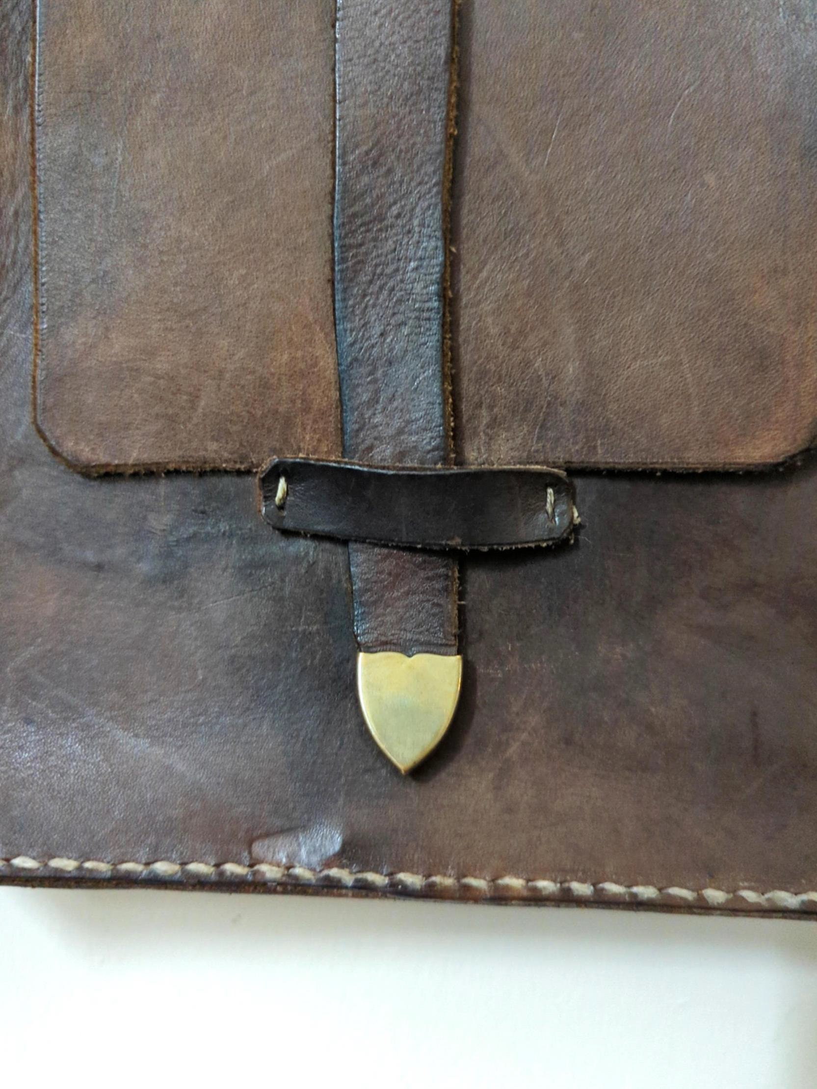 Medieval Reenactment Leather Satchel / Pilgrim's Bag Early - Etsy