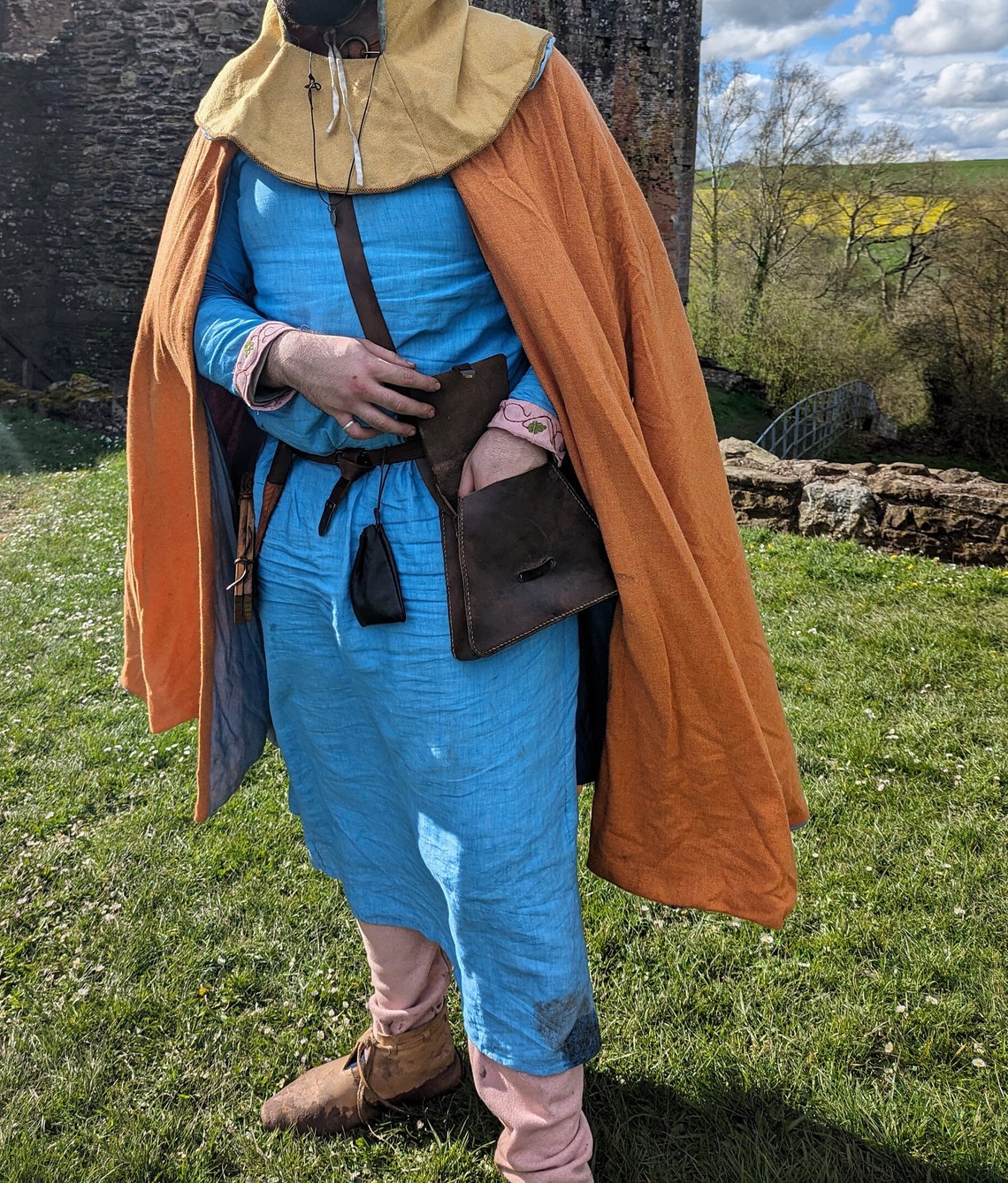 Medieval Reenactment Leather Satchel / Pilgrim's Bag Early 13th-century ...