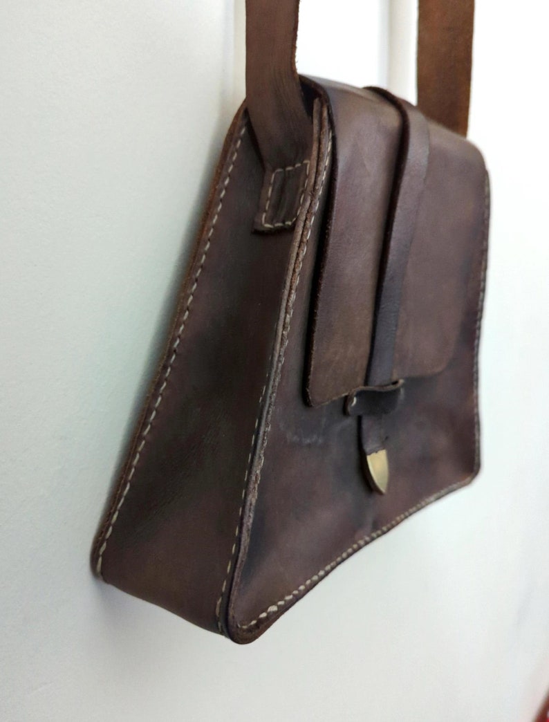 Medieval Reenactment Leather Satchel / Pilgrim's Bag Early - Etsy