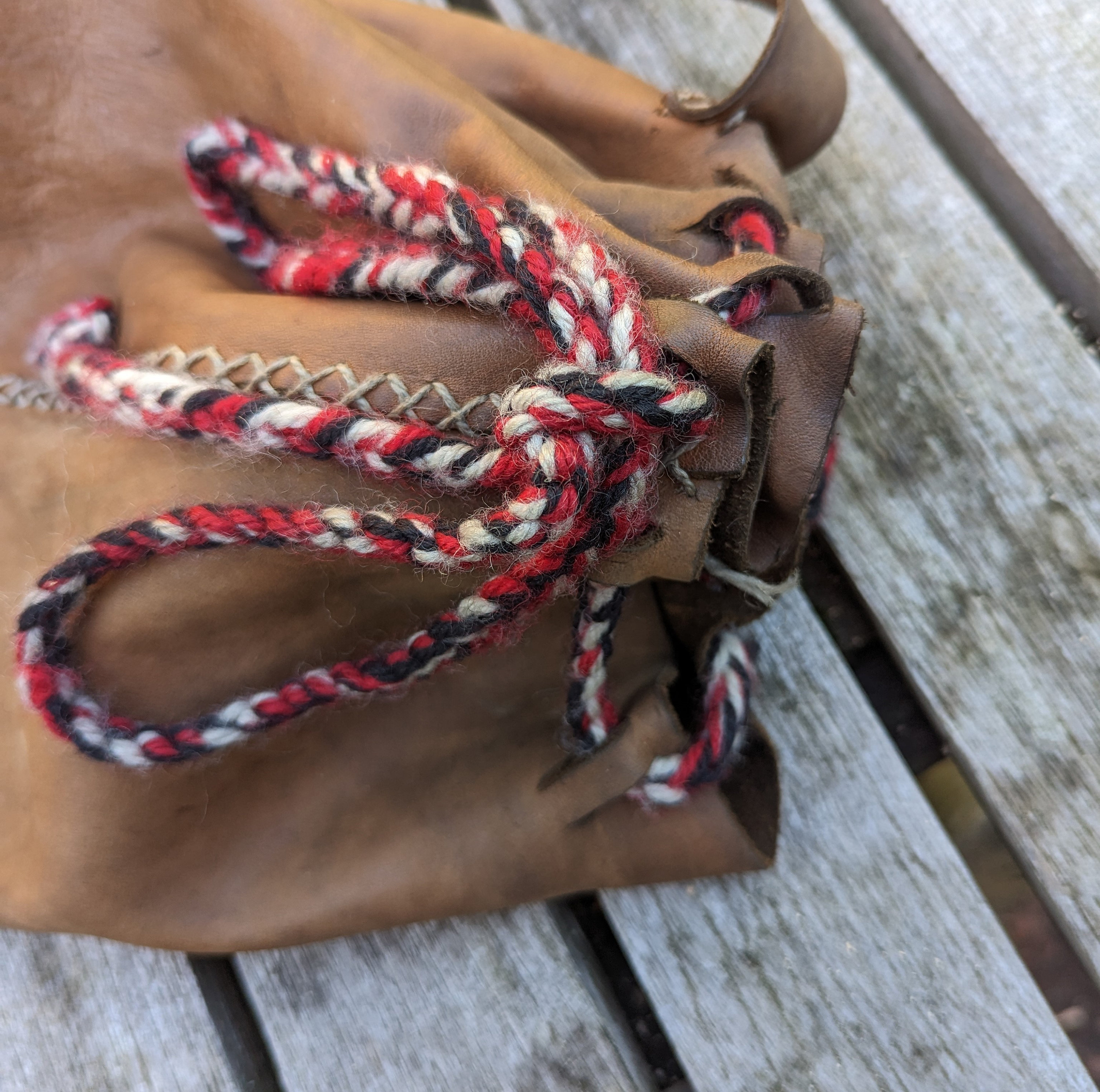 Leather Duffelbag for Reenactment / Larp / Cosplay (hand-stitched) - Etsy